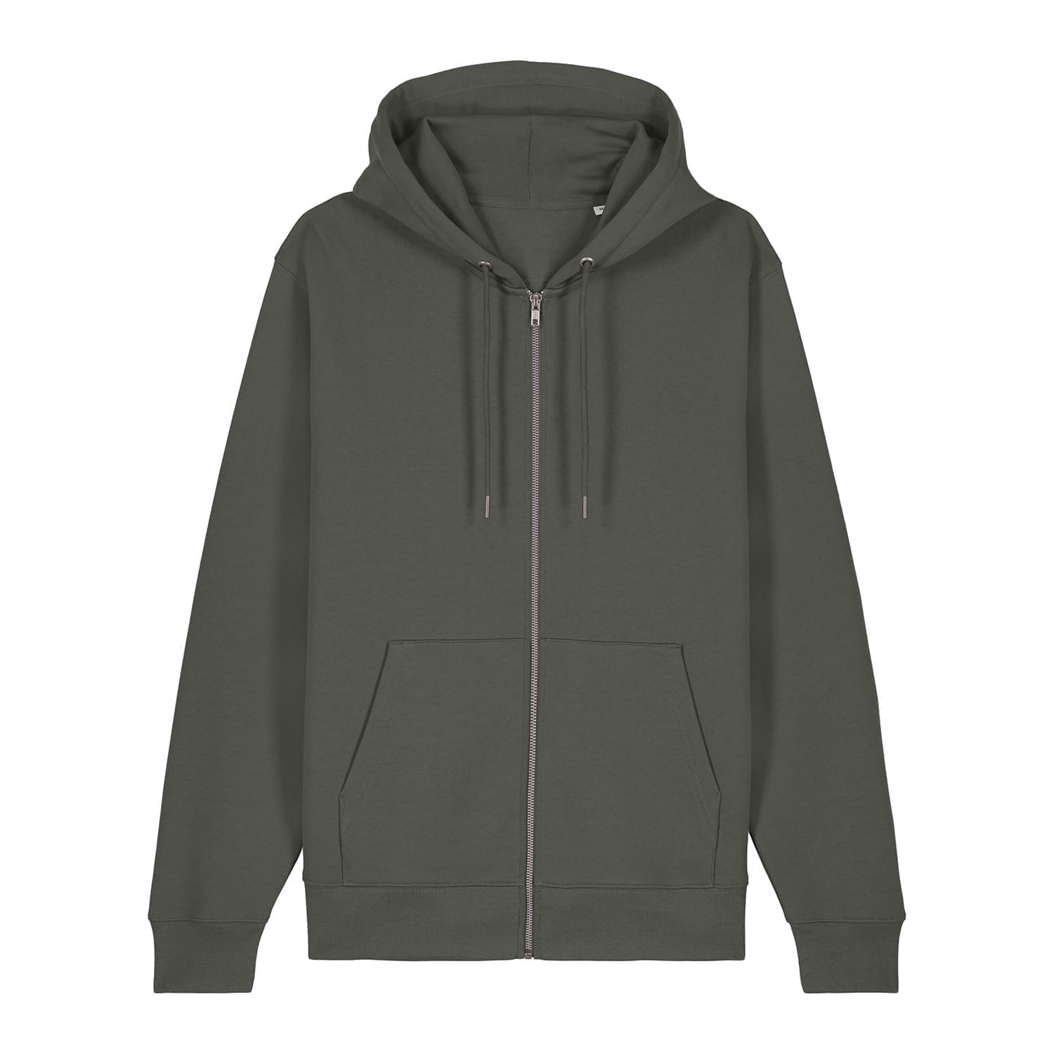 Embroidered zip-up hoody, Khaki - Montreux Jazz Festival Shop